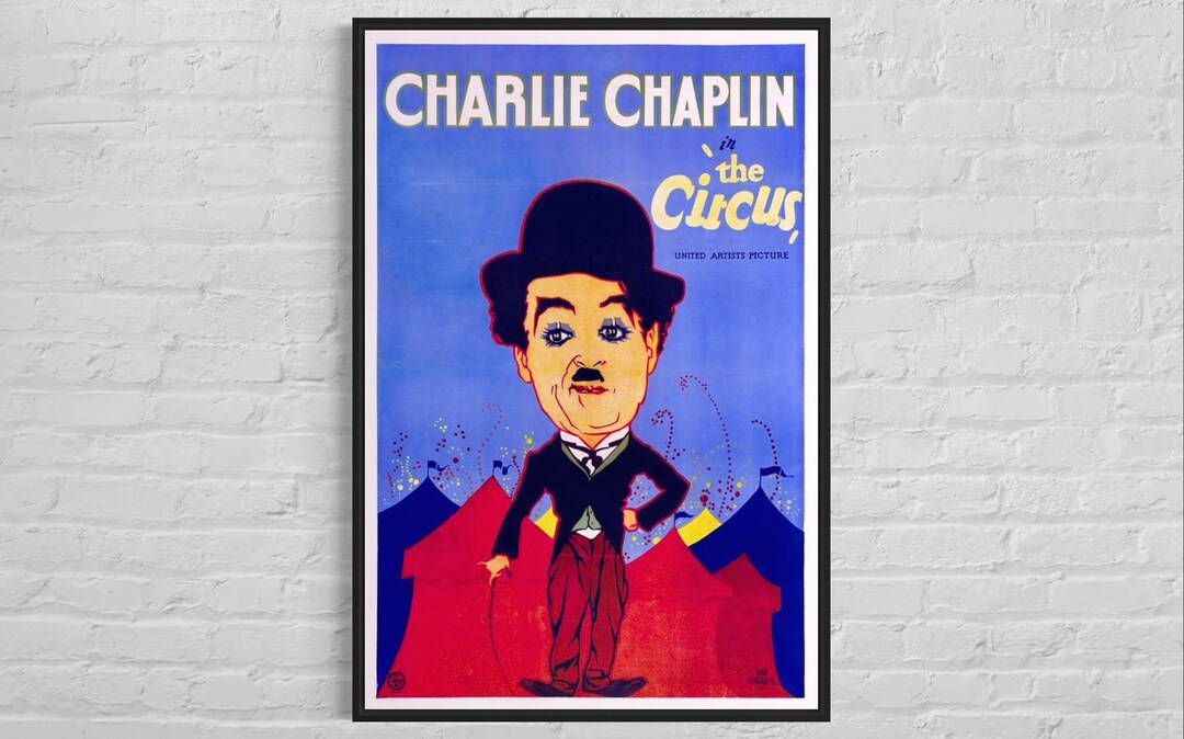 Charlie Chaplin the Circus Movie Poster Reproduction, Released in 1928 ...