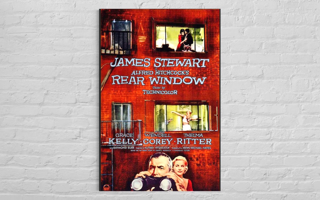 Rear Window Poster Reproduction, Originally Released in 1963, Alfred ...