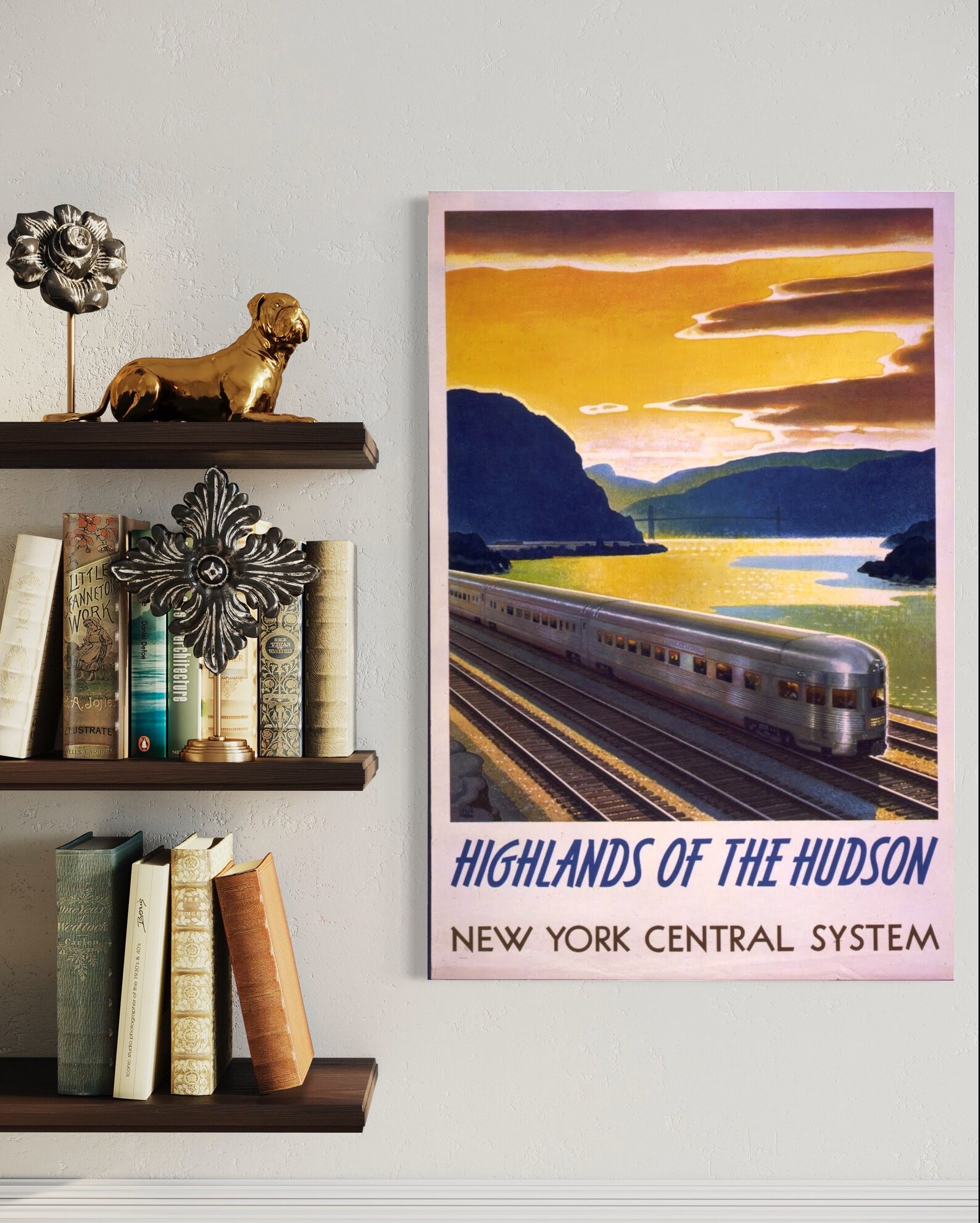 Highlands of the Hudson Train Poster, New York Transportation, New York ...