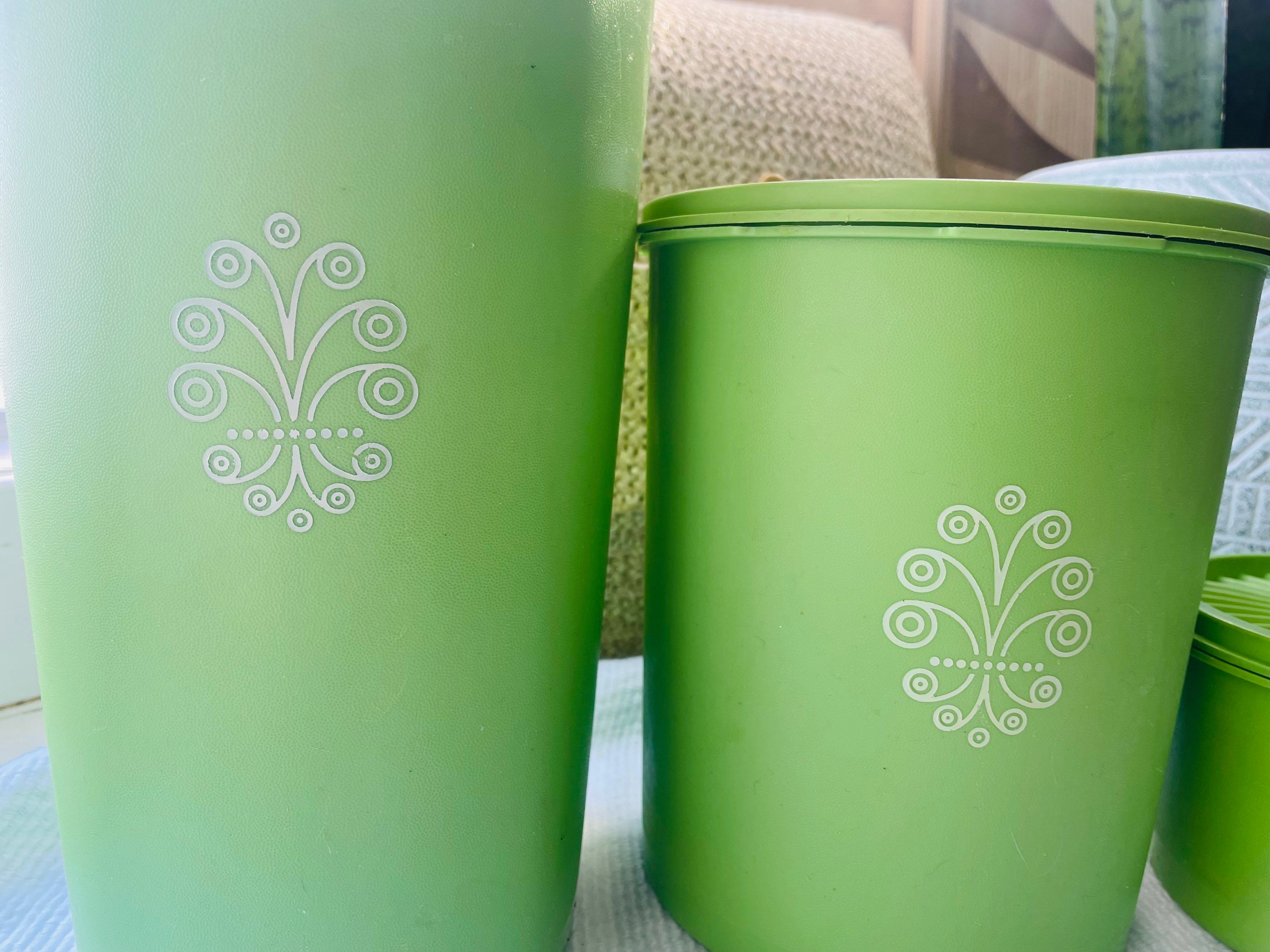 Vintage Retro 1970 Lime Green Tupperware Set With Lids - Etsy
