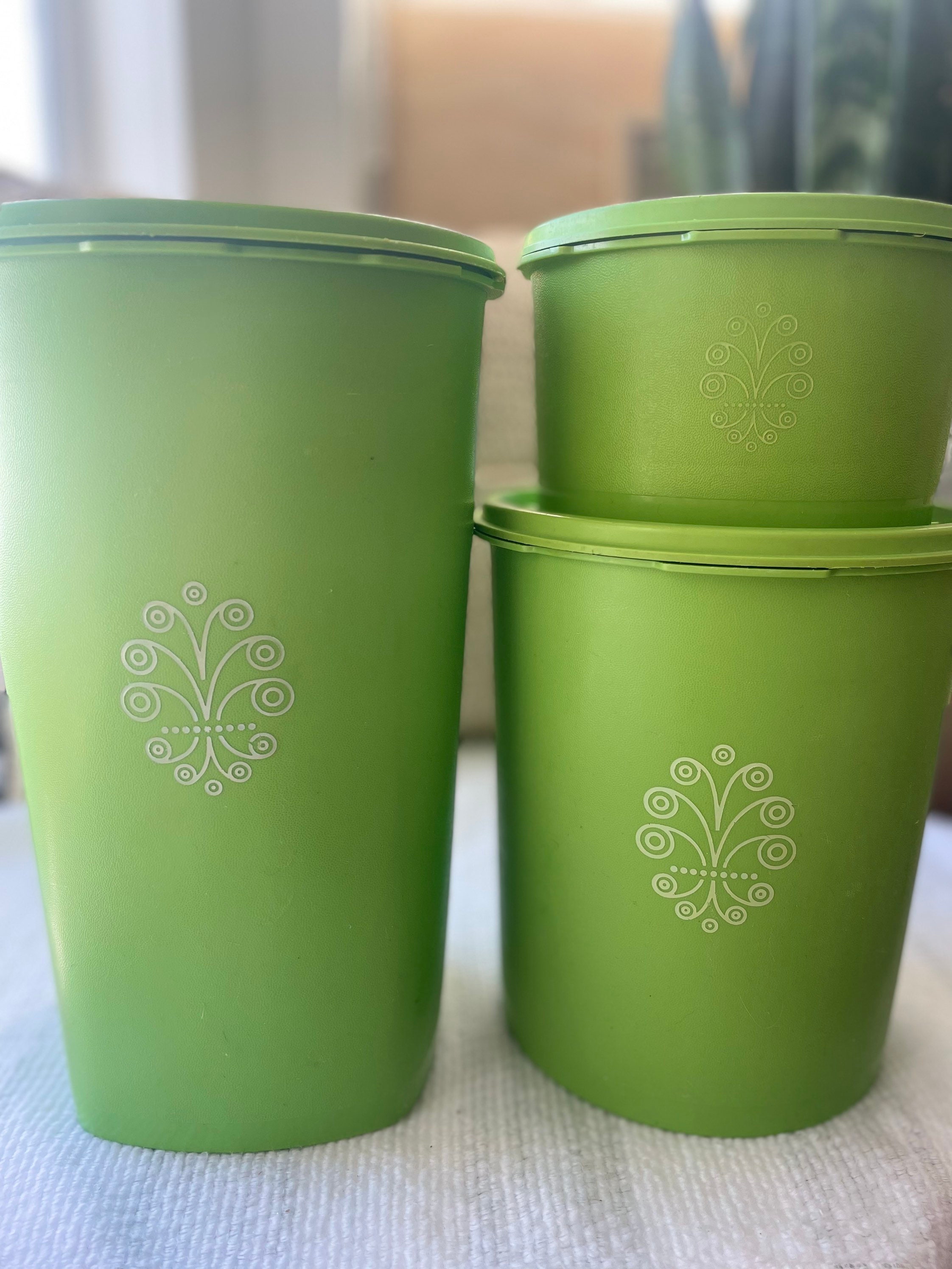 Vintage Retro 1970 Lime Green Tupperware Set With Lids - Etsy