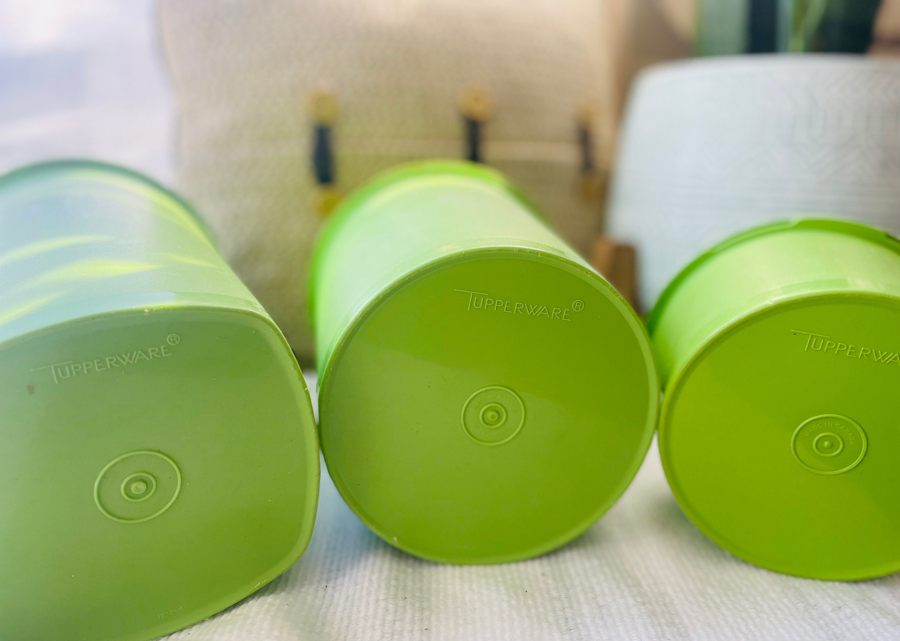 Vintage Retro 1970 Lime Green Tupperware Set With Lids - Etsy