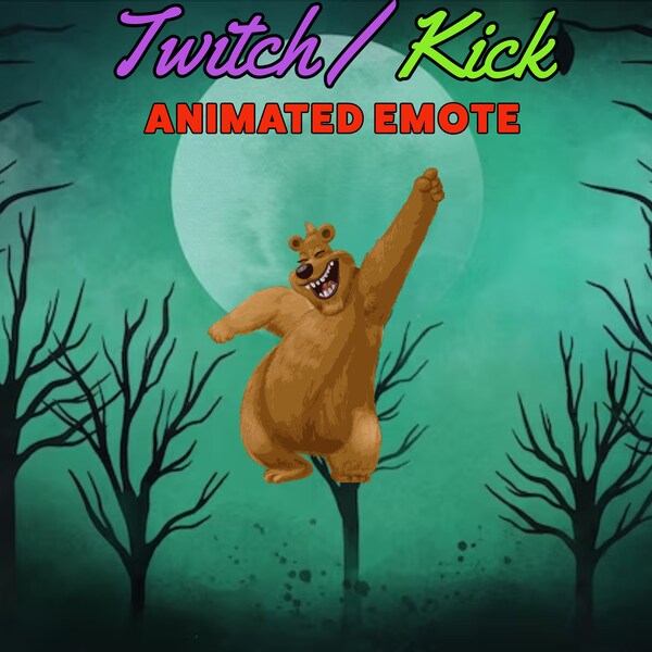 Dancing Bear Animated Emote - Etsy