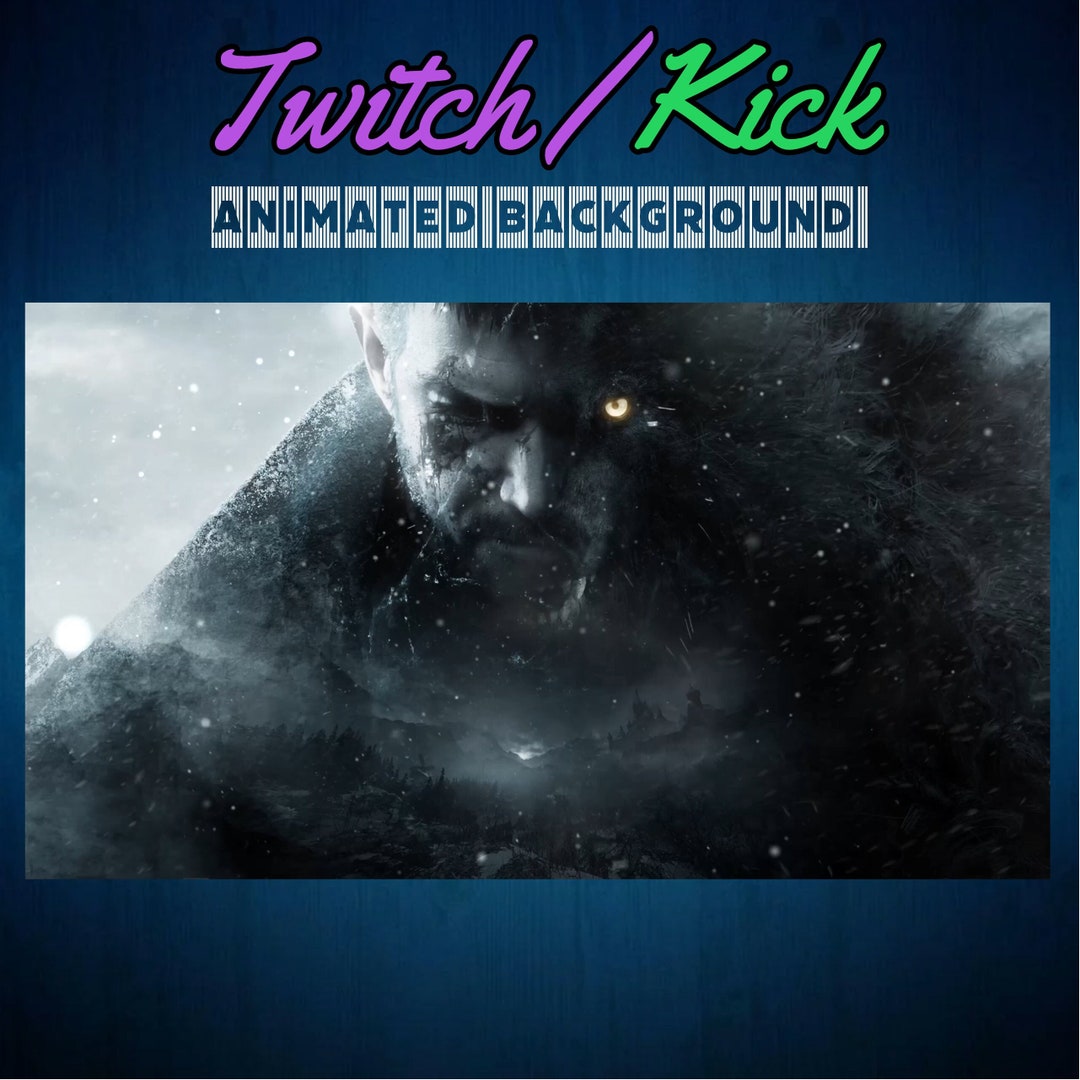 Resident Evil Village Twitch / Kick Animated Background Streaming ...