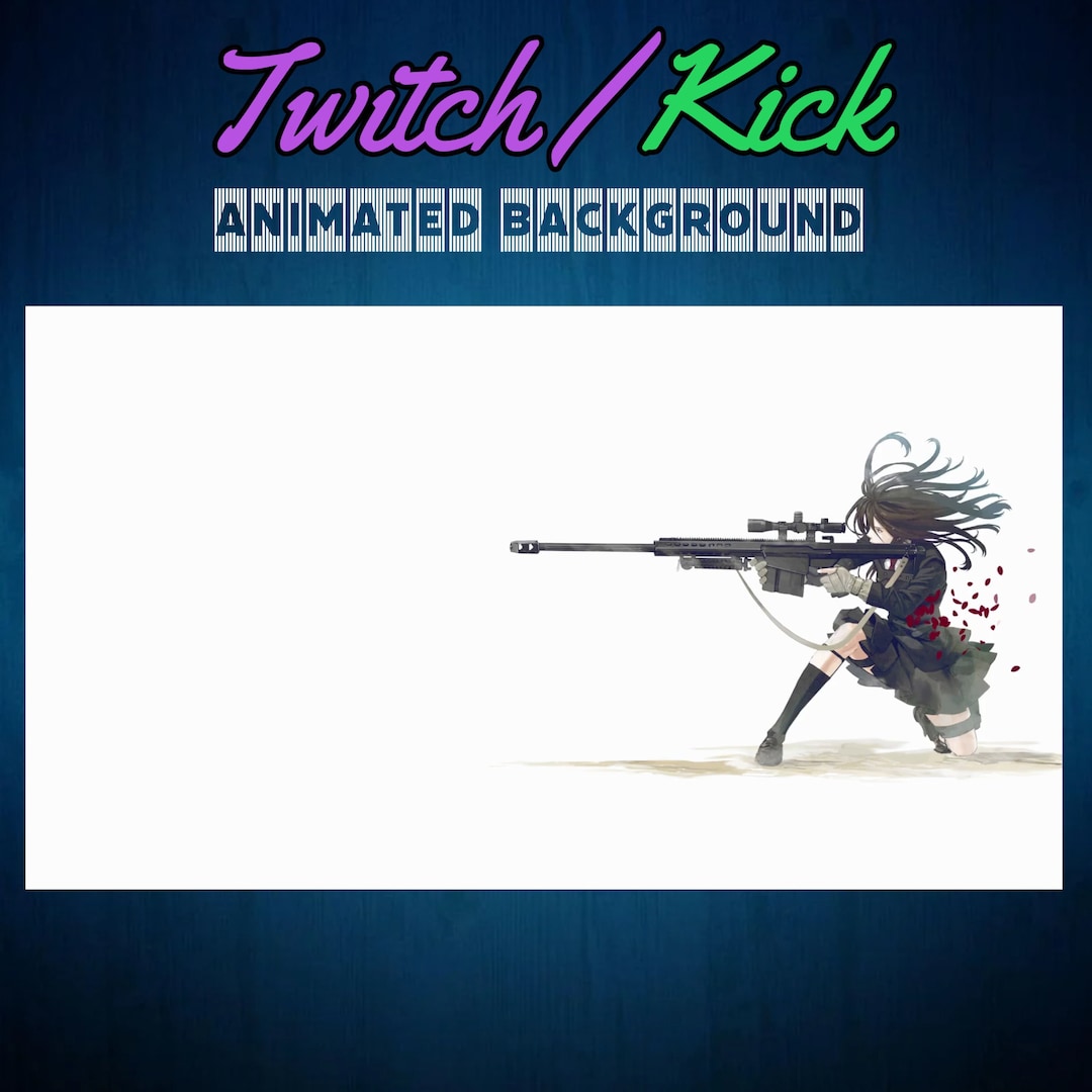 Sniper Girl Twitch / Kick Animated Background Streaming - Etsy