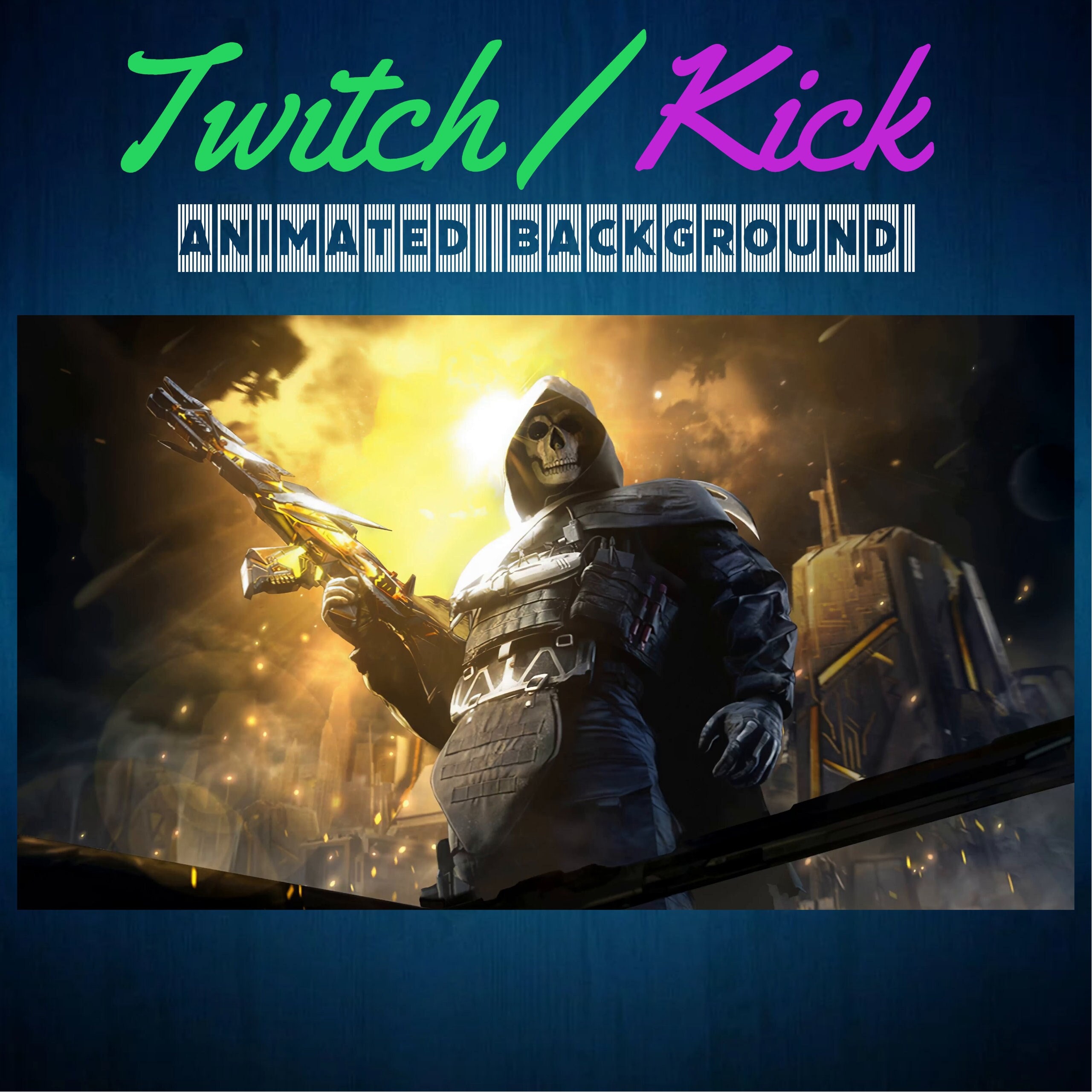 Call of Duty Twitch / Kick Animated Background Streaming Screens - Etsy