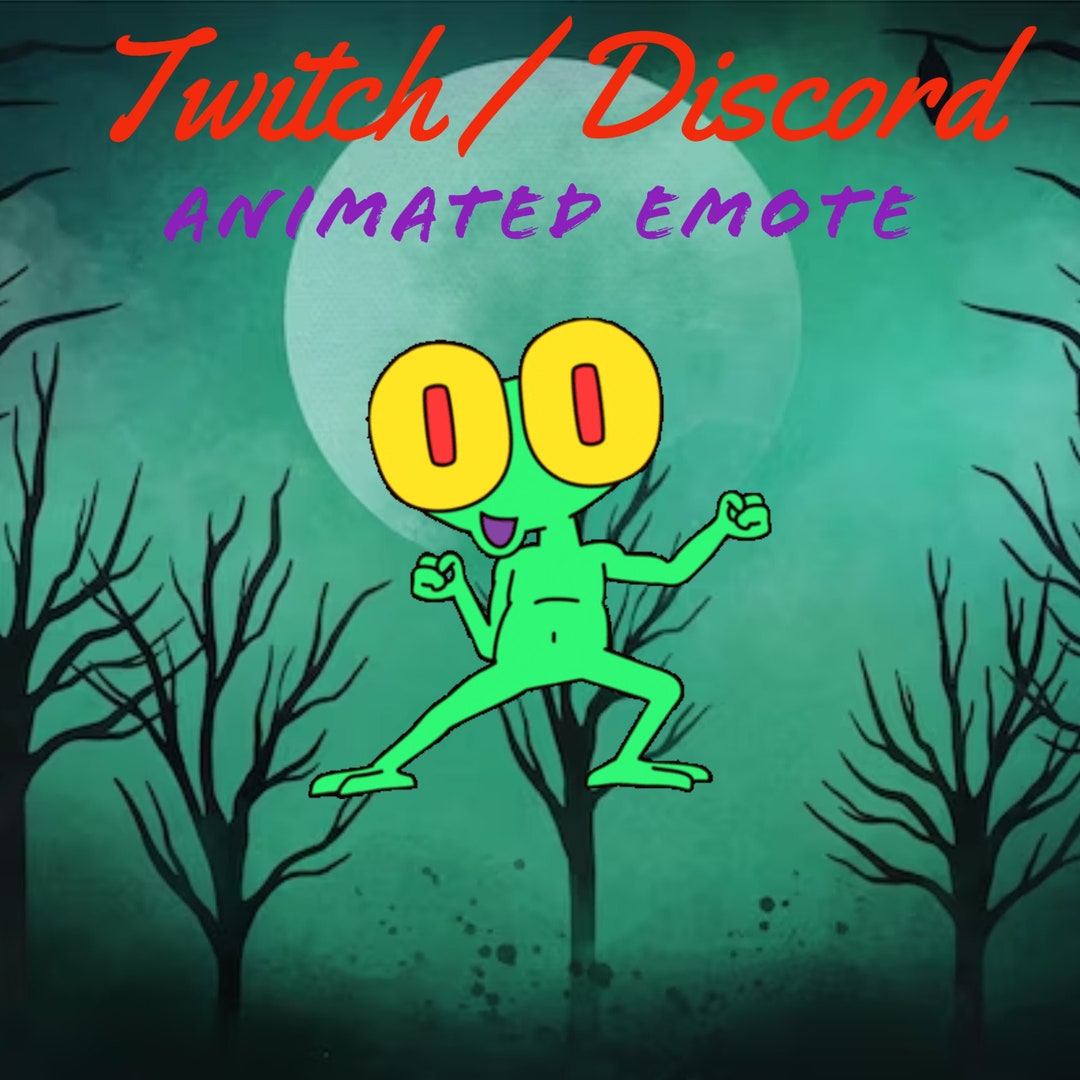 Dancing Alien Twitch, Discord Emote ,kick, Streamer, Streaming Emotes ...