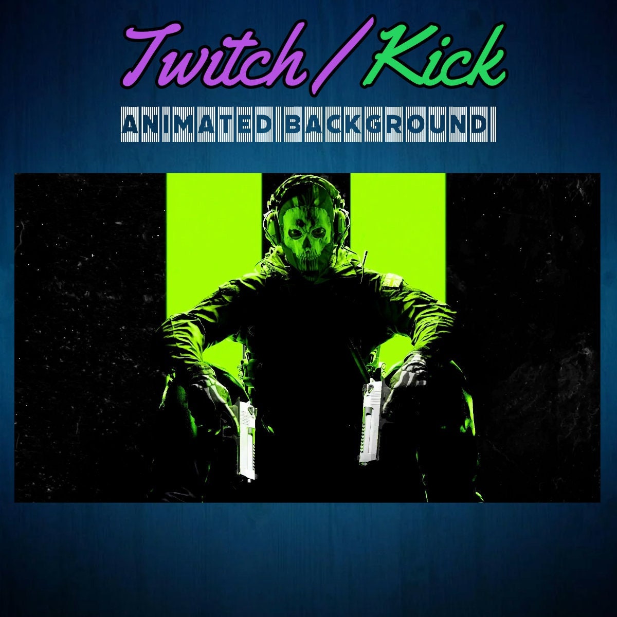 Call of Duty Twitch / Kick Animated Background Streaming Screens - Etsy