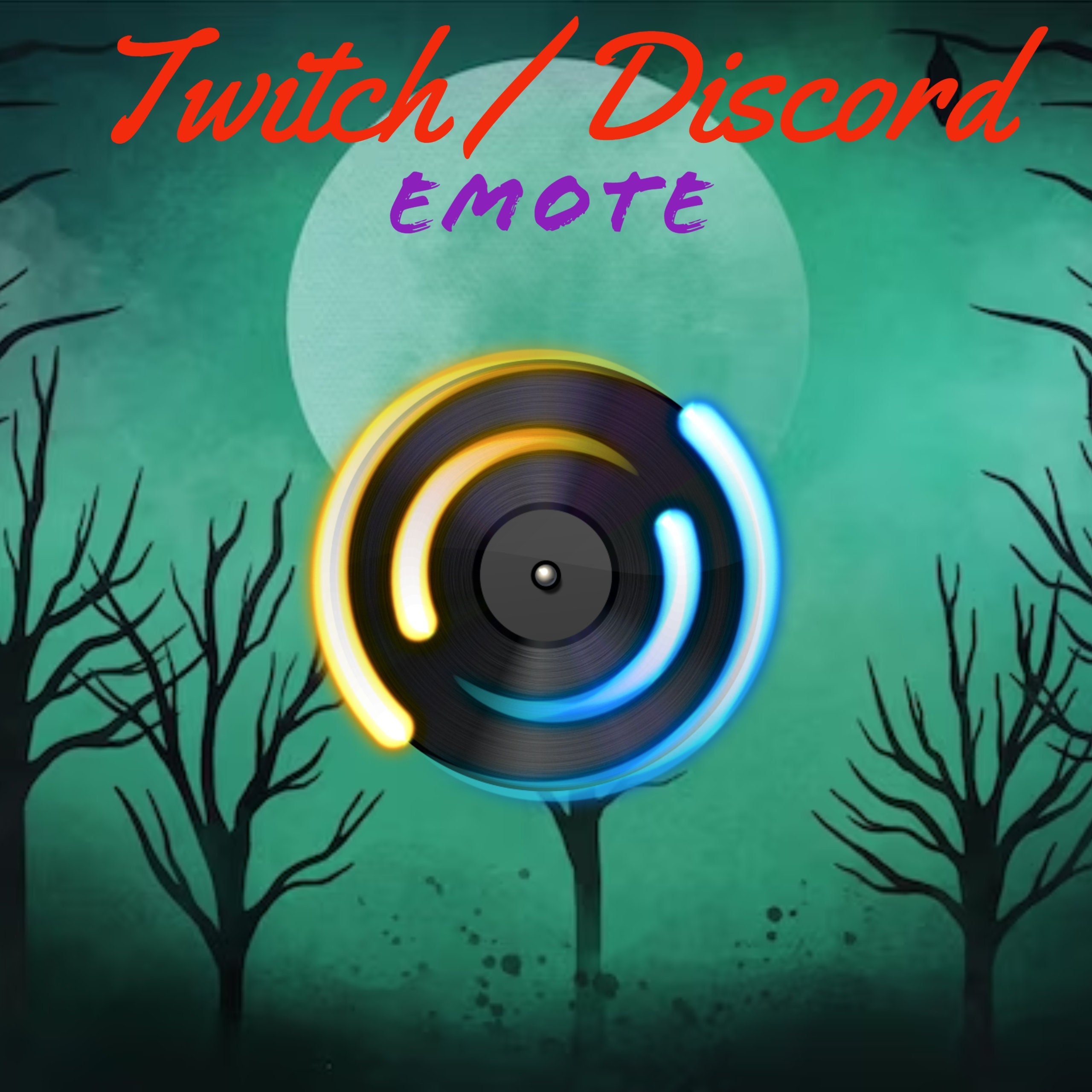 Record Spinning, Discord Emote , Music, DJ, Overlay, Streaming, Emote ...
