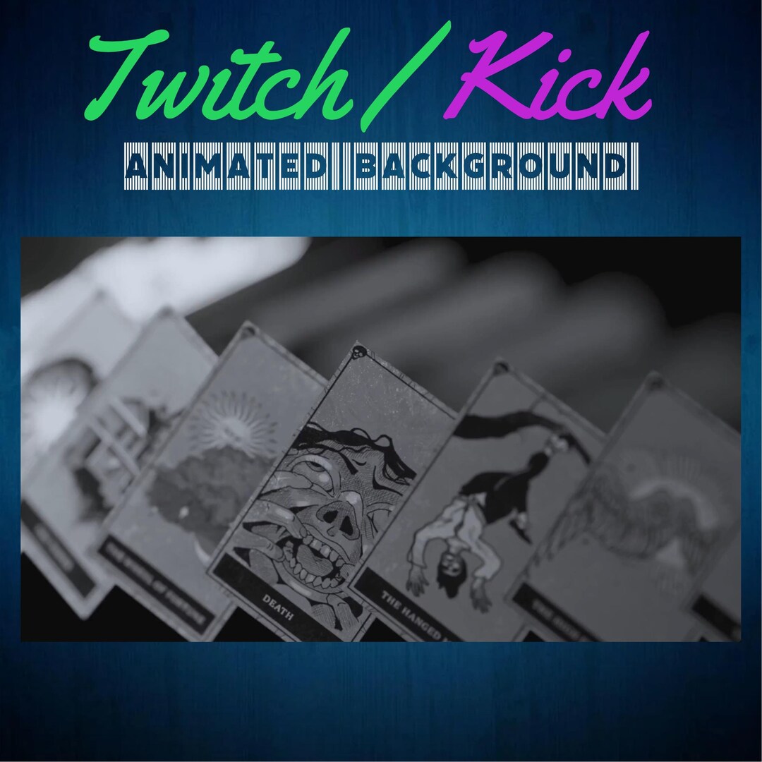 Tarot Twitch / Kick Animated Background Streaming Screens - Etsy UK