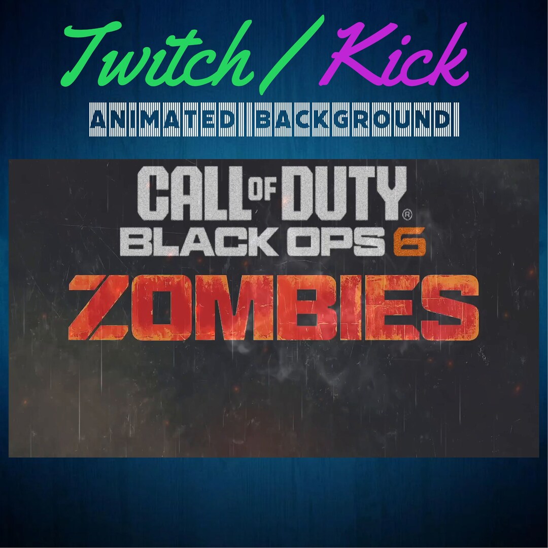 Black Ops Twitch / Kick Animated Background Streaming Screens - Etsy