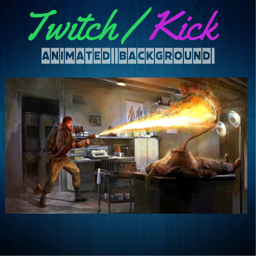 The Thing Twitch / Kick Animated Background Streaming Screens - Etsy
