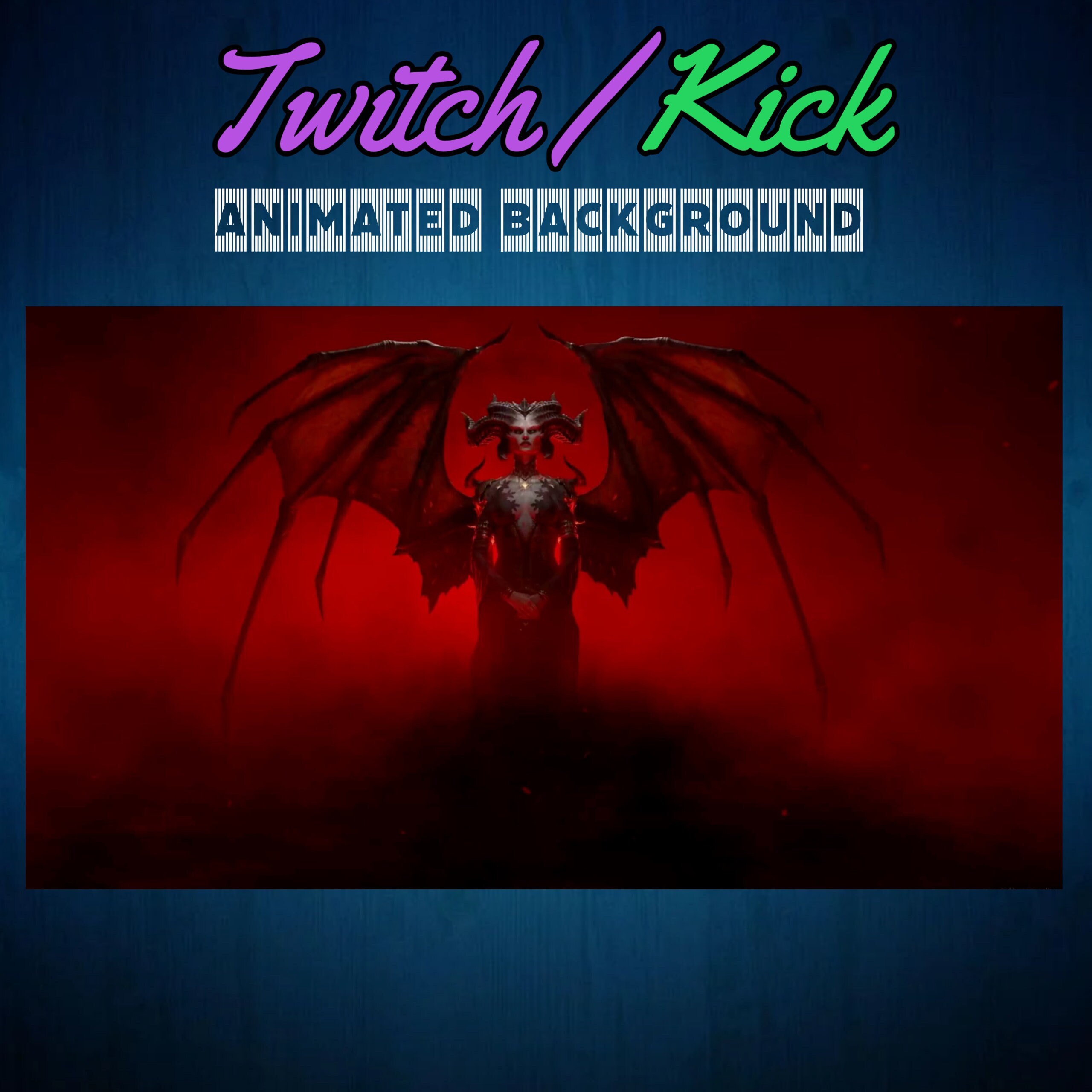 Diablo Lilith Twitch / Kick Animated Background Streaming Screens - Etsy