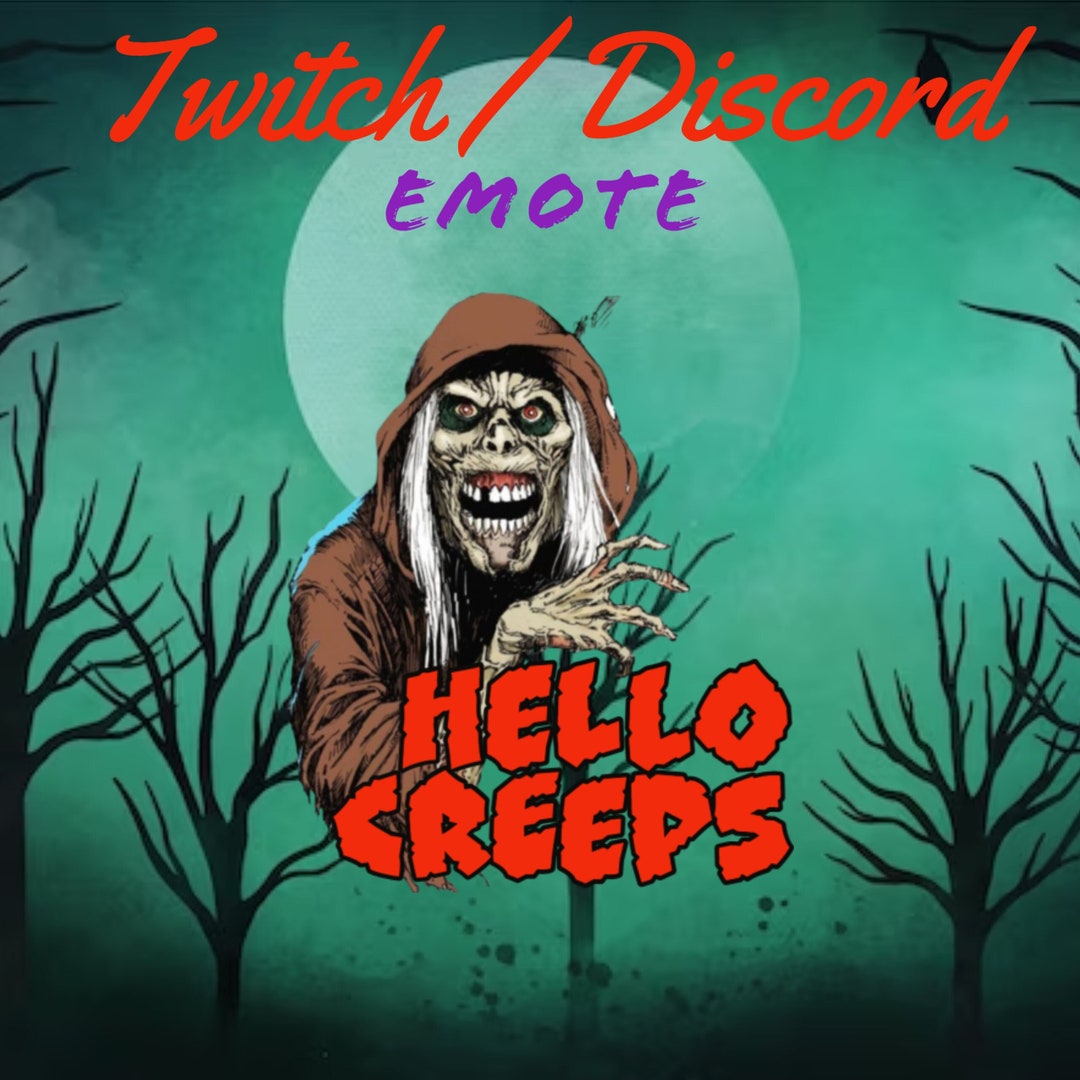 Hello Creeps Twitch, Discord Emote , Kick, Overlay, Streaming, Emote - Etsy