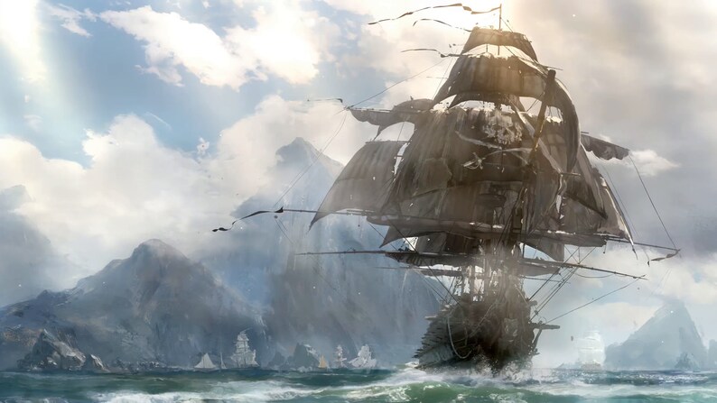 Pirate Ship Twitch / Kick Animated Background Streaming Screens - Etsy