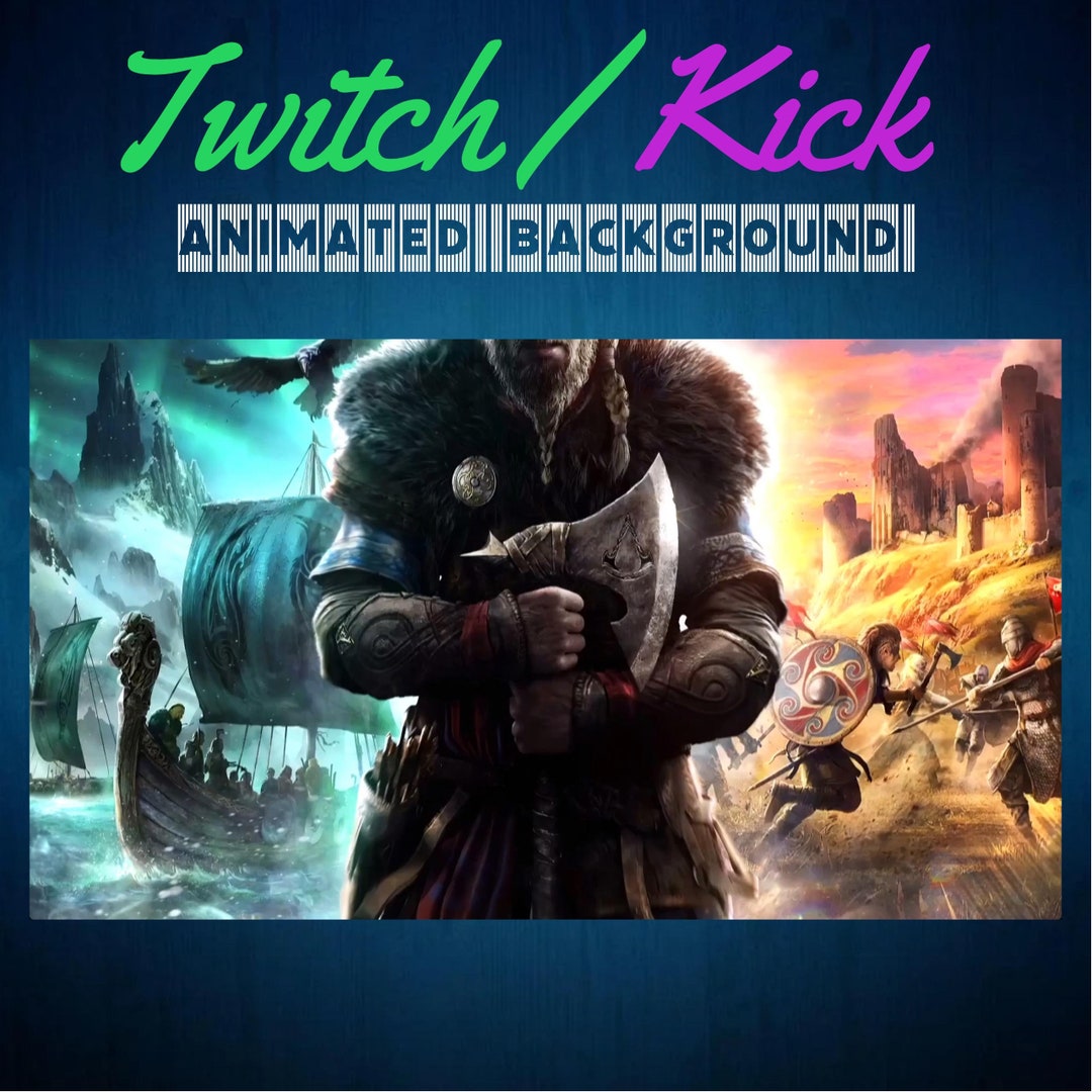 Viking Twitch / Kick Animated Background Streaming Screens - Etsy UK