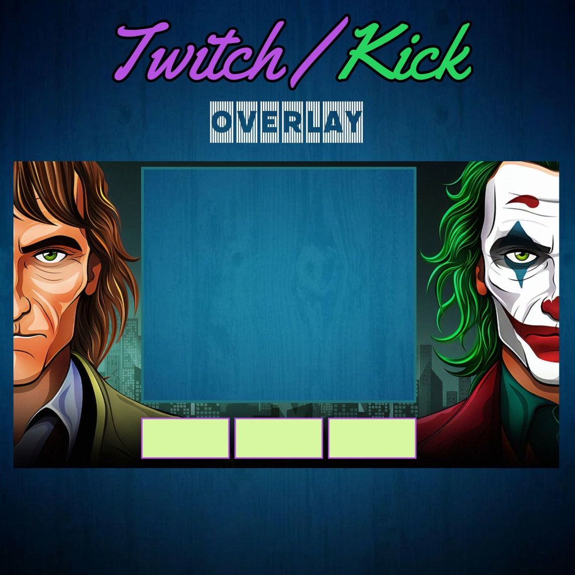 Joker Chatting Twitch Overlay, Gamer, Streamer, Kick, Streaming Overlay ...