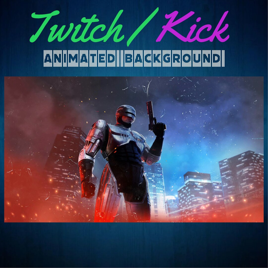 Robo Guy Twitch / Kick Animated Background Streaming Screens - Etsy UK