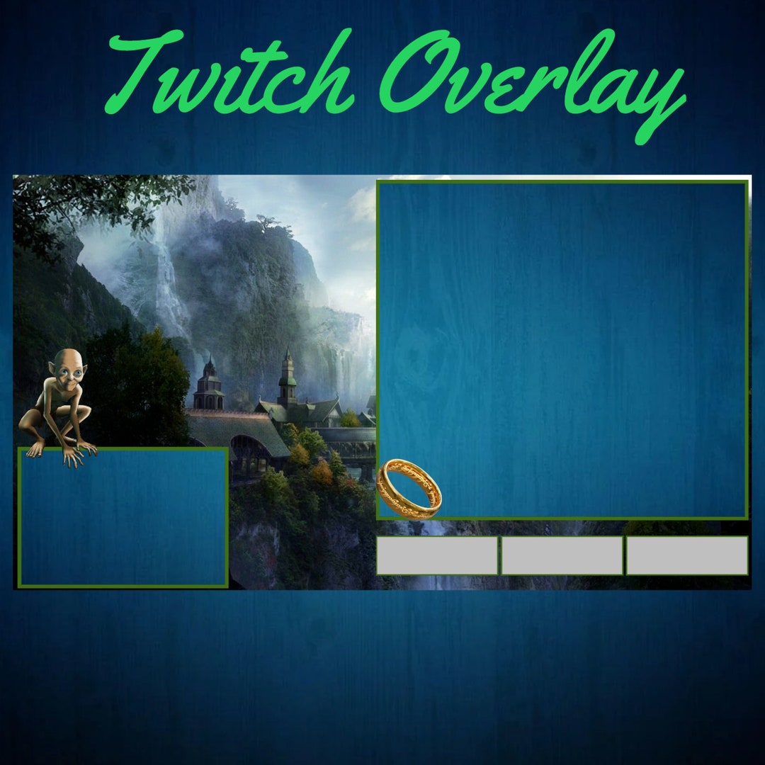Gollum Twitch / Kick Streaming Overlay Gamer Streamer Kick - Etsy