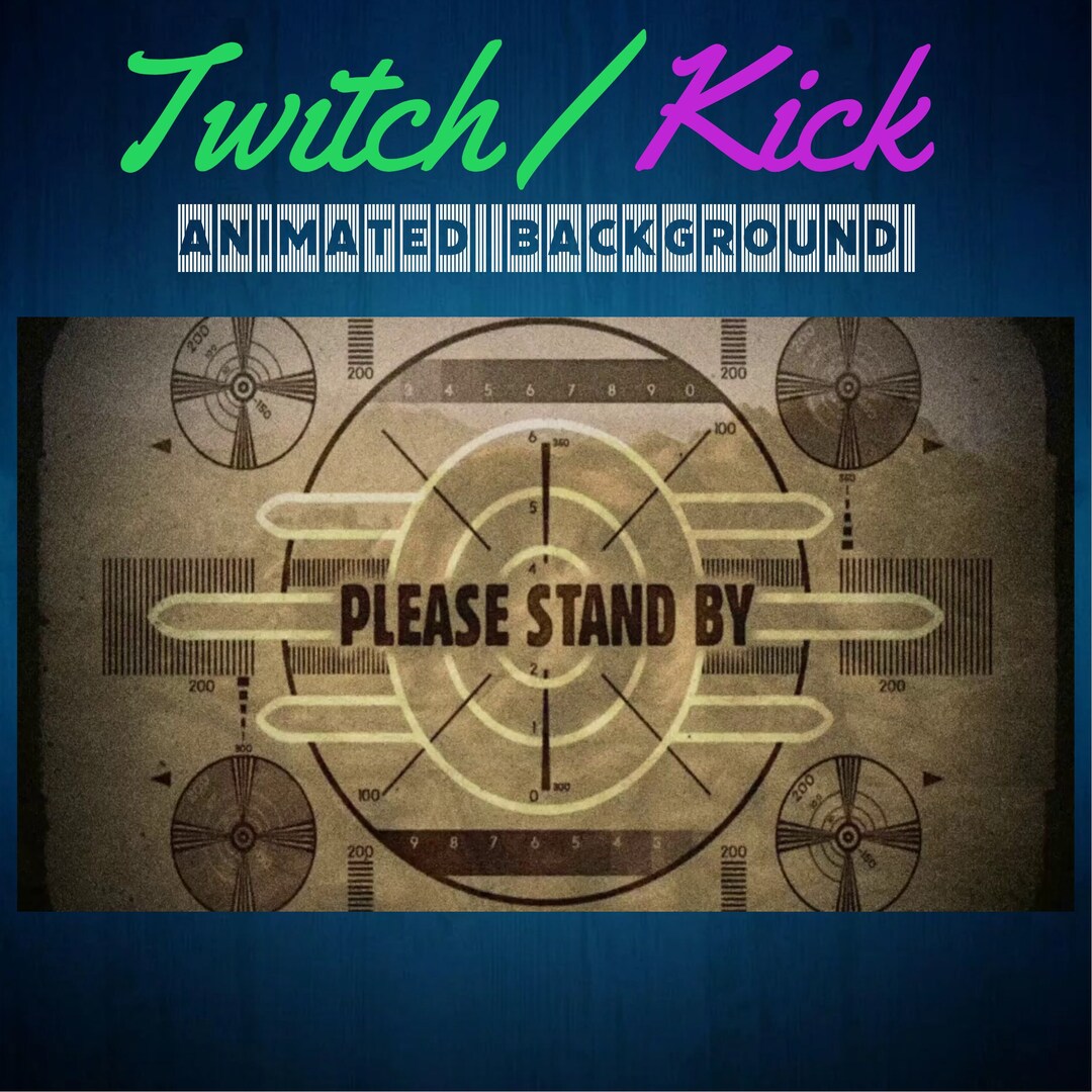 Fallout Twitch / Kick Animated Background Streaming Screens - Etsy