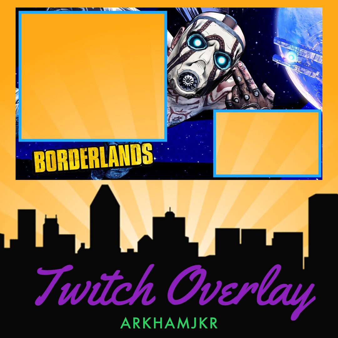Borderlands Twitch Overlay Horror Gamer Gaming Streaming - Etsy