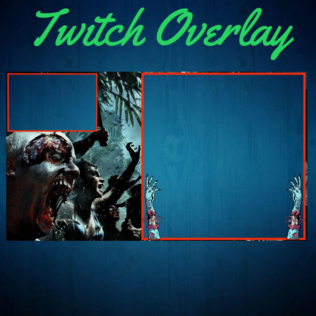 Zombie Twitch Overlay Gamer Streamer Kick Streaming Etsy