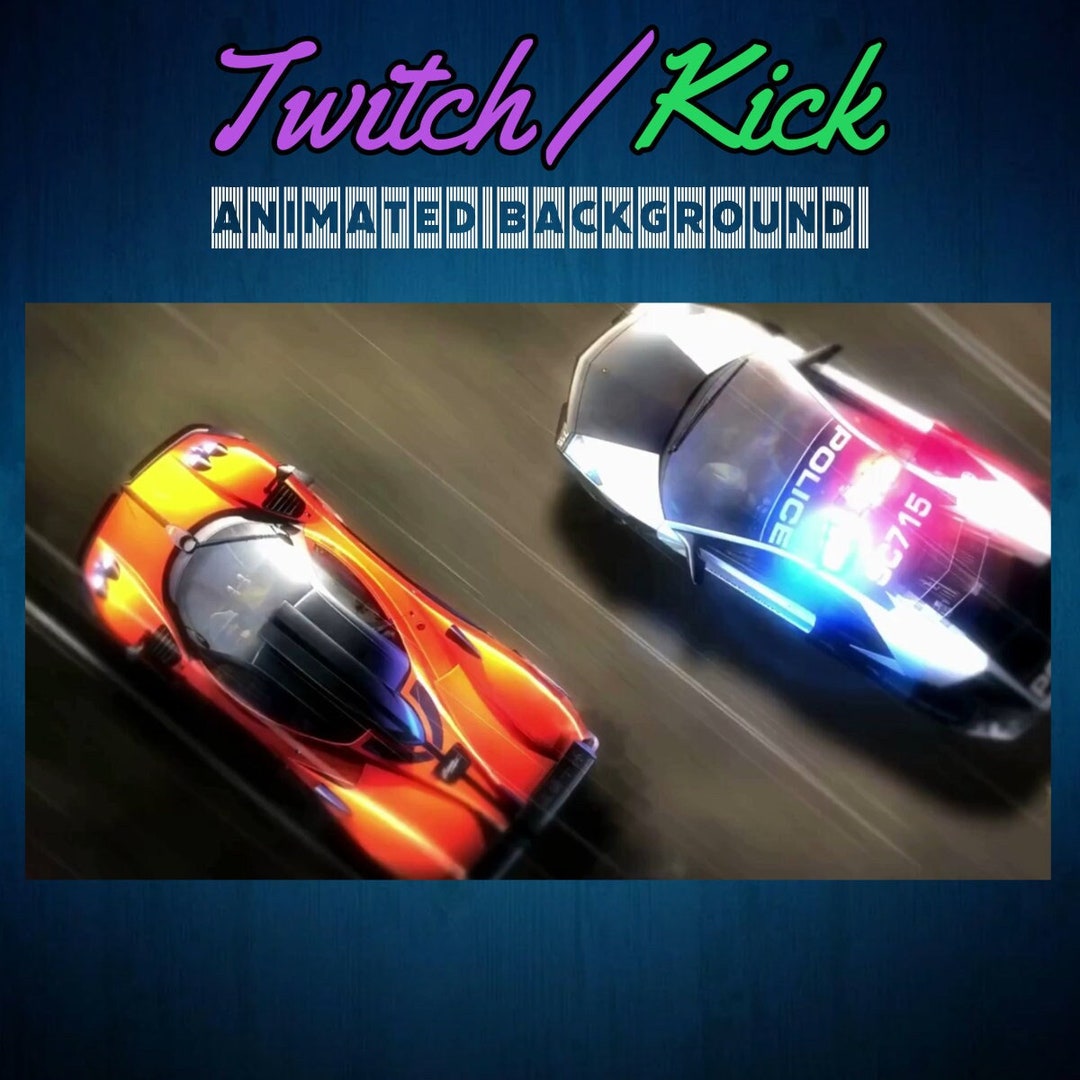 NFS Need for Speed Twitch / Kick Animated Background Streaming - Etsy