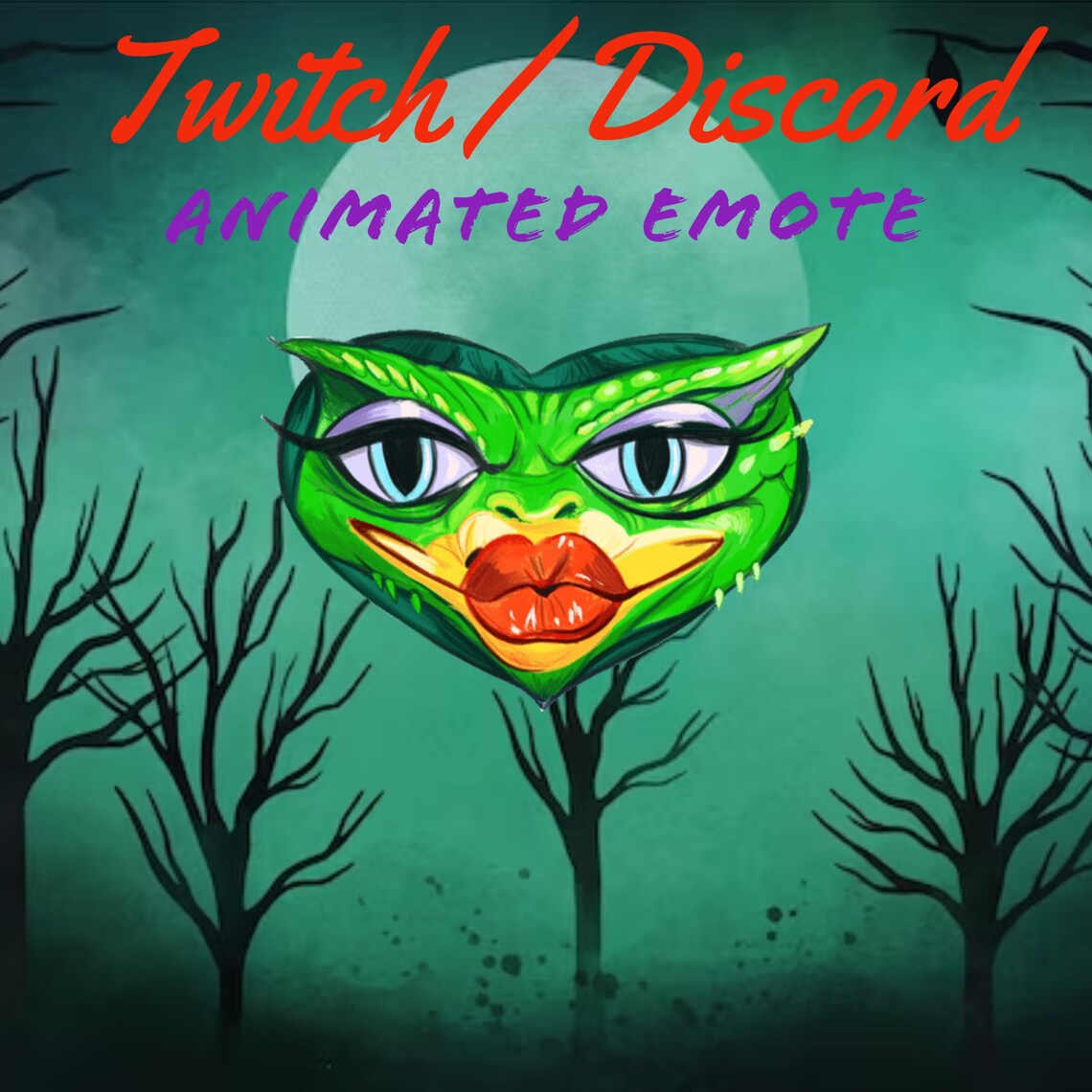 Gremlin Kiss Twitch Discord Emote Kick Streamer Streaming - Etsy