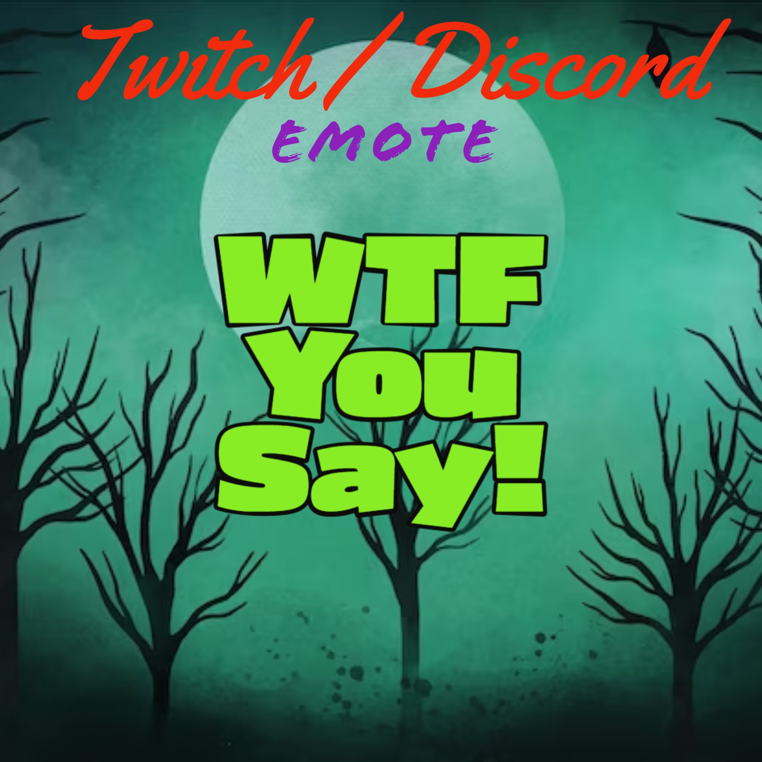 WTF You Say Twitch Discord Emote Angry Mad Swearing - Etsy