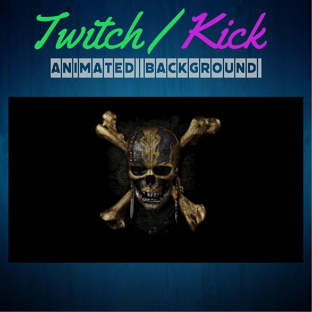 Pirate Twitch / Kick Animated Background Streaming Screens - Etsy