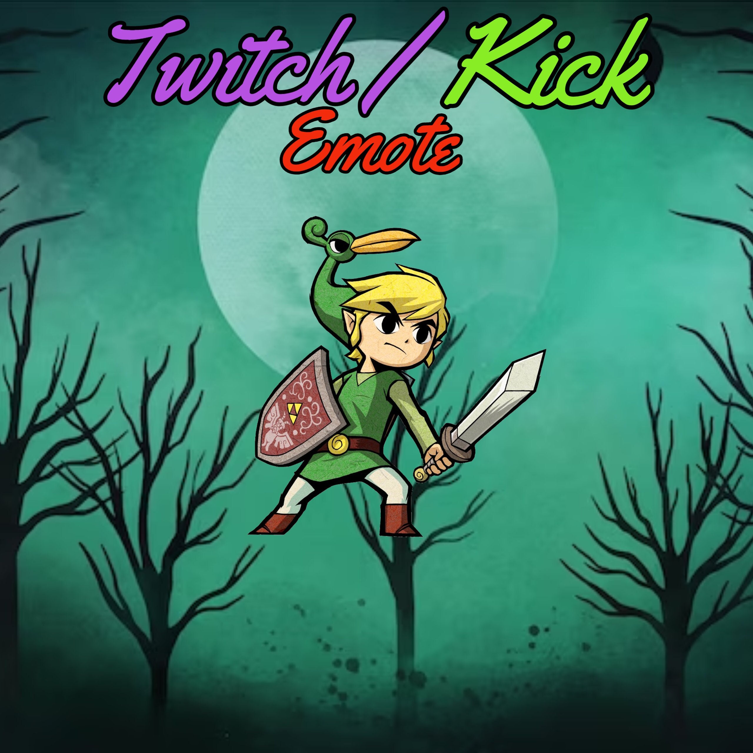 Zelda Twitch Discord Emote Kick Overlay Streaming Emote - Etsy