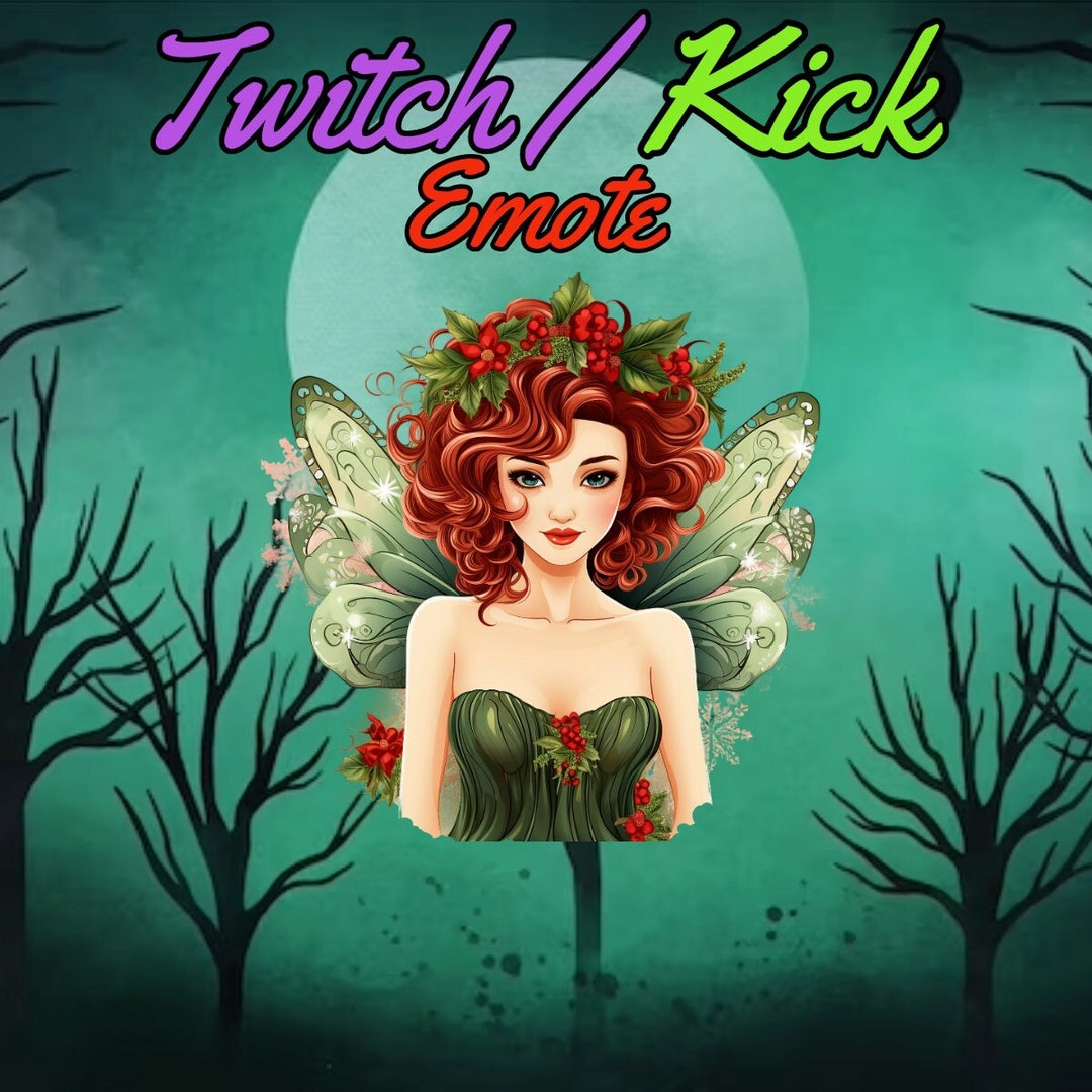 Fairy Twitch Discord Emote Streamer Spooky Kick Emote - Etsy