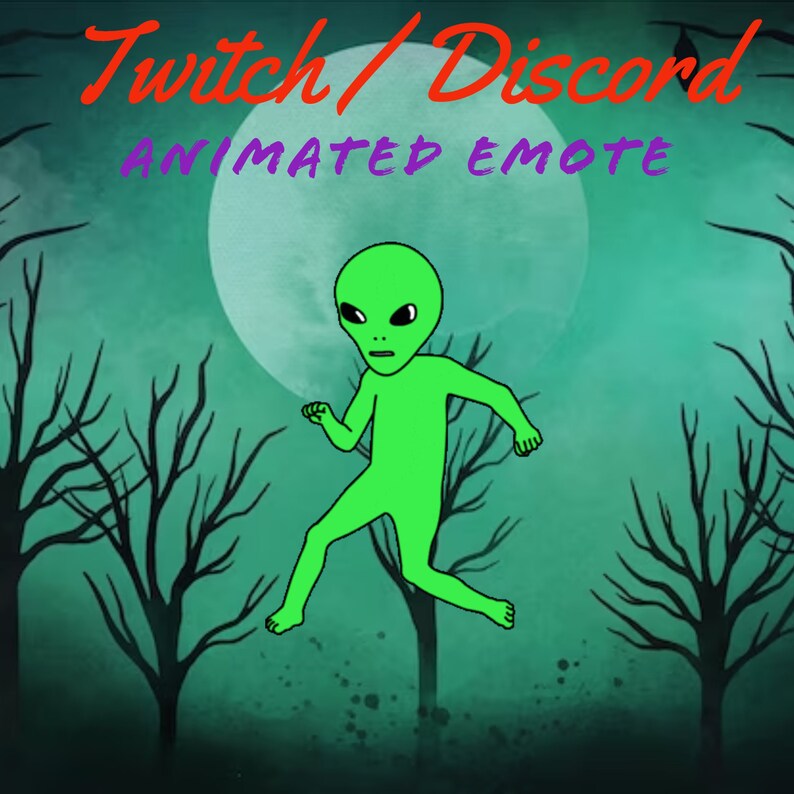 Dancing Alien Twitch, Discord Emote ,kick, Streamer, Streaming Emotes ...
