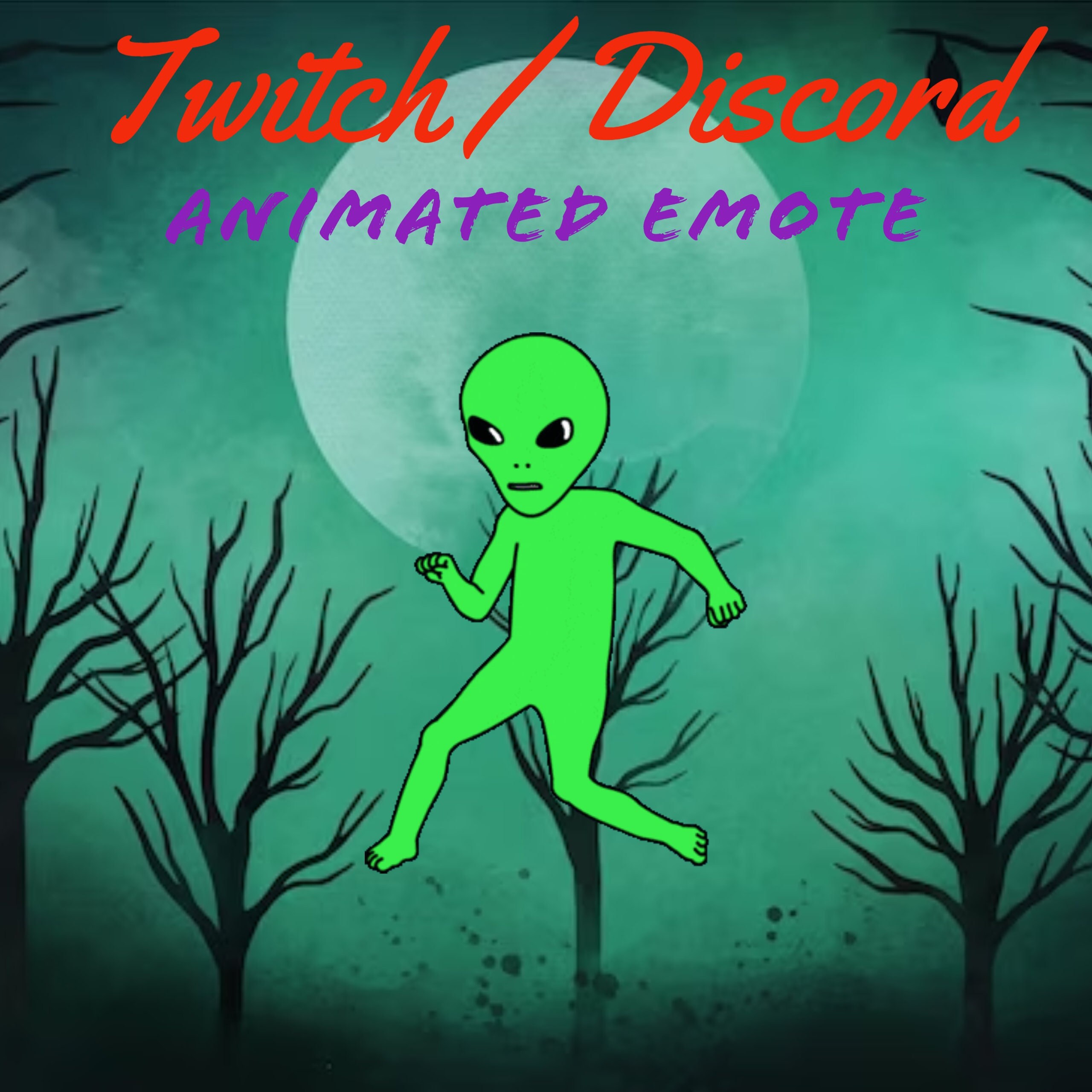 Dancing Alien Twitch, Discord Emote ,kick, Streamer, Streaming Emotes ...