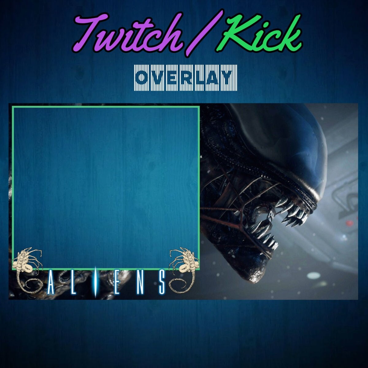 Aliens Twitch / Kick Overlay Gamer Streamer Kick Streaming - Etsy
