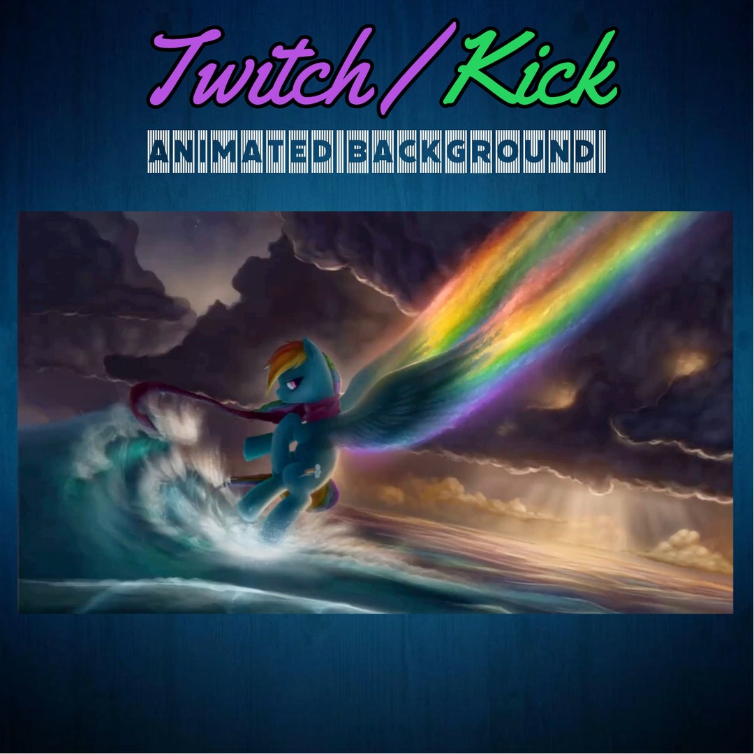 My Little Pony Twitch / Kick Animated Background Streaming - Etsy