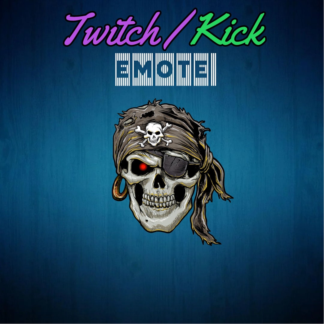 Pirate Twitch, Discord Emote ,kick, Streamer, Streaming Emotes ...