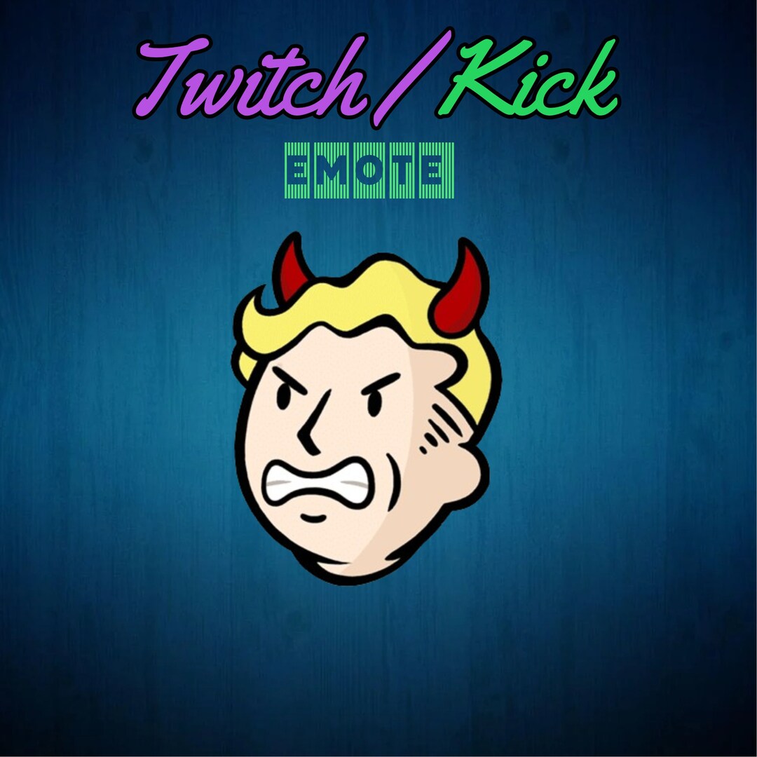 Fallout Vault Boy Twitch, Discord Emote , Kick, Rock, Gaming, Overlay ...
