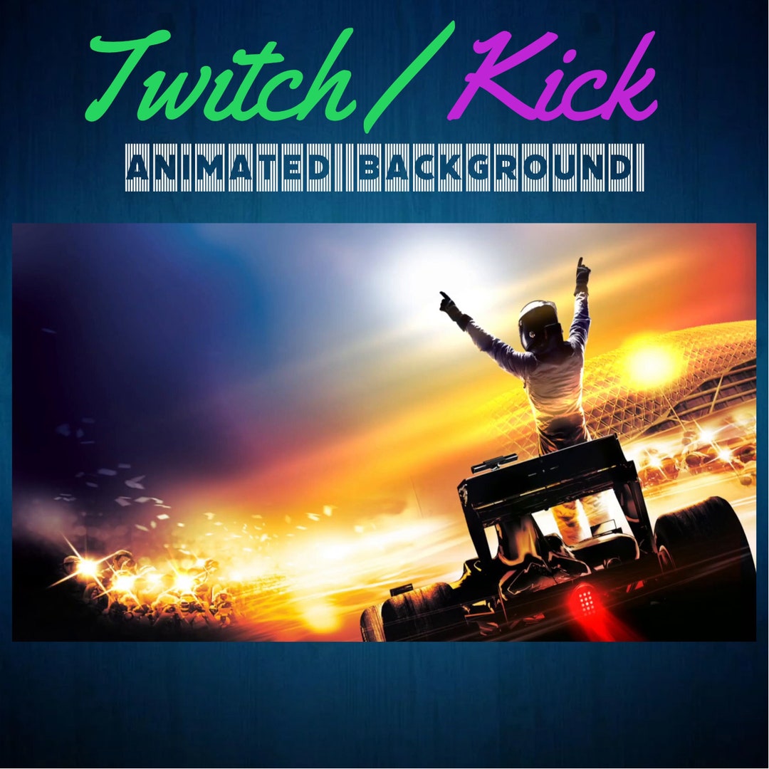 Formula 1 Twitch / Kick Animated Background Streaming Screens - Etsy UK
