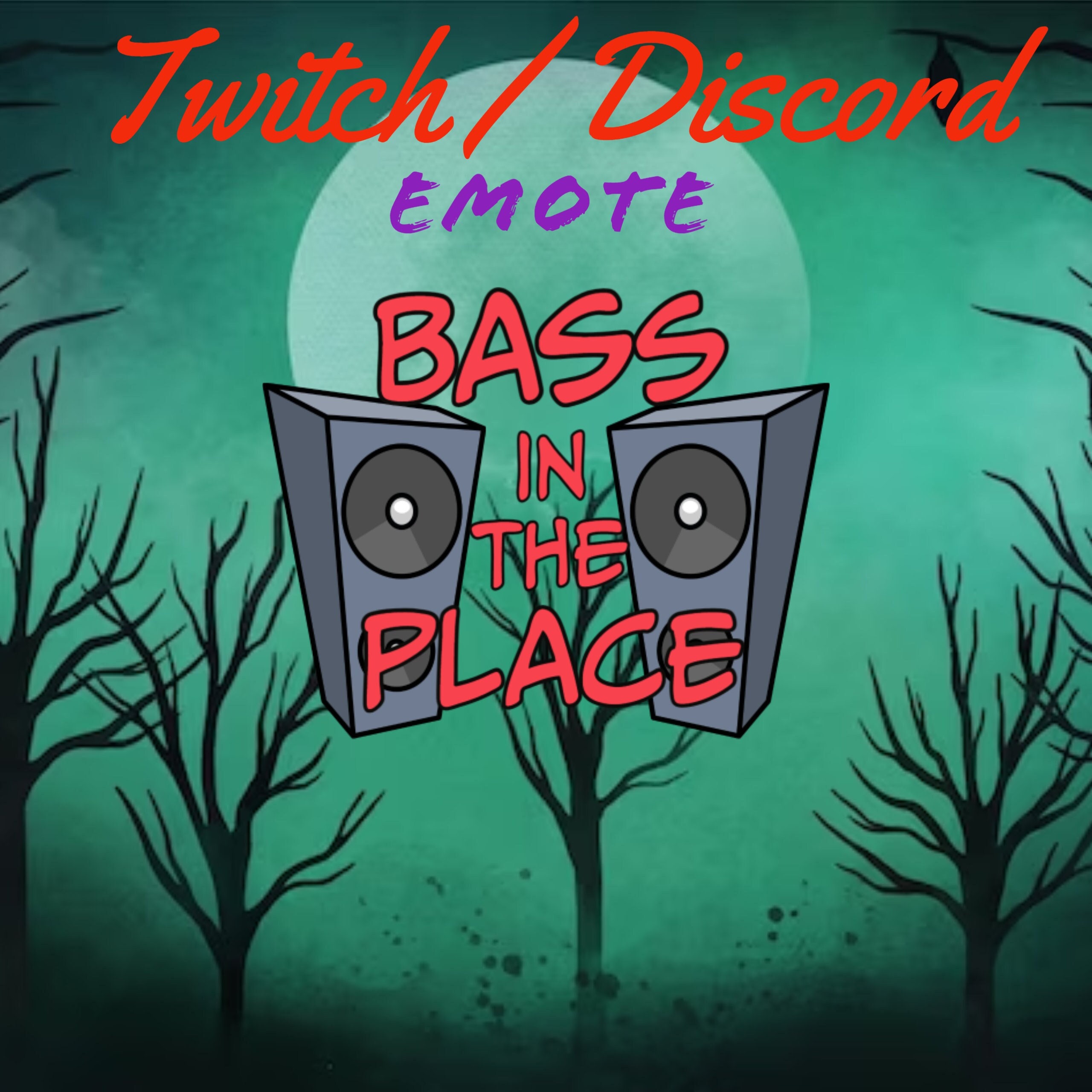 Bass Twitch, Discord Emote ,cassette, DJ, Music - Etsy