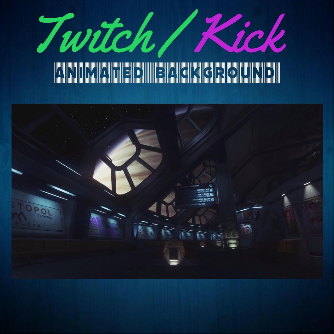 Alien Twitch / Kick Animated Background Streaming Screens - Etsy