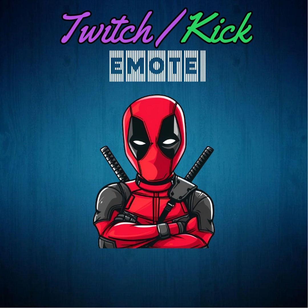 Deadpool Twitch, Discord Emote , Kick, Overlay, Streaming, Emote ...