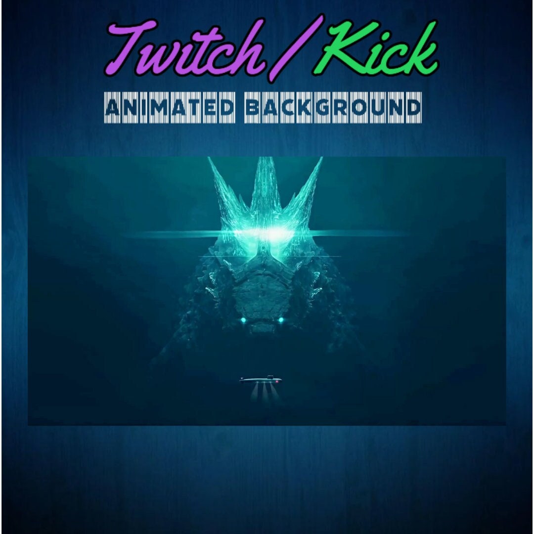 Godzilla Twitch / Kick Animated Background Streaming Screens - Etsy