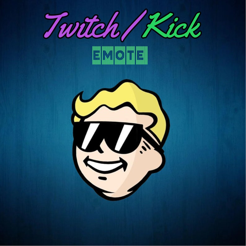 Fallout Vault Boy Twitch, Discord Emote , Kick, Rock, Gaming, Overlay ...