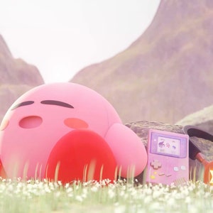 Kirby Twitch / Kick Animated Background Streaming Screens - Etsy