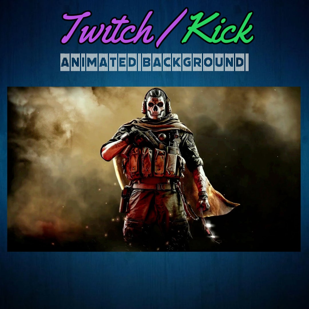 Call of Duty Twitch / Kick Animated Background Streaming Screens - Etsy