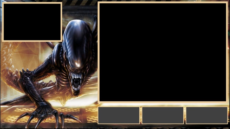 Alien Twitch / Kick Streaming Overlay Pack Overlay, Starting Soon, Be ...