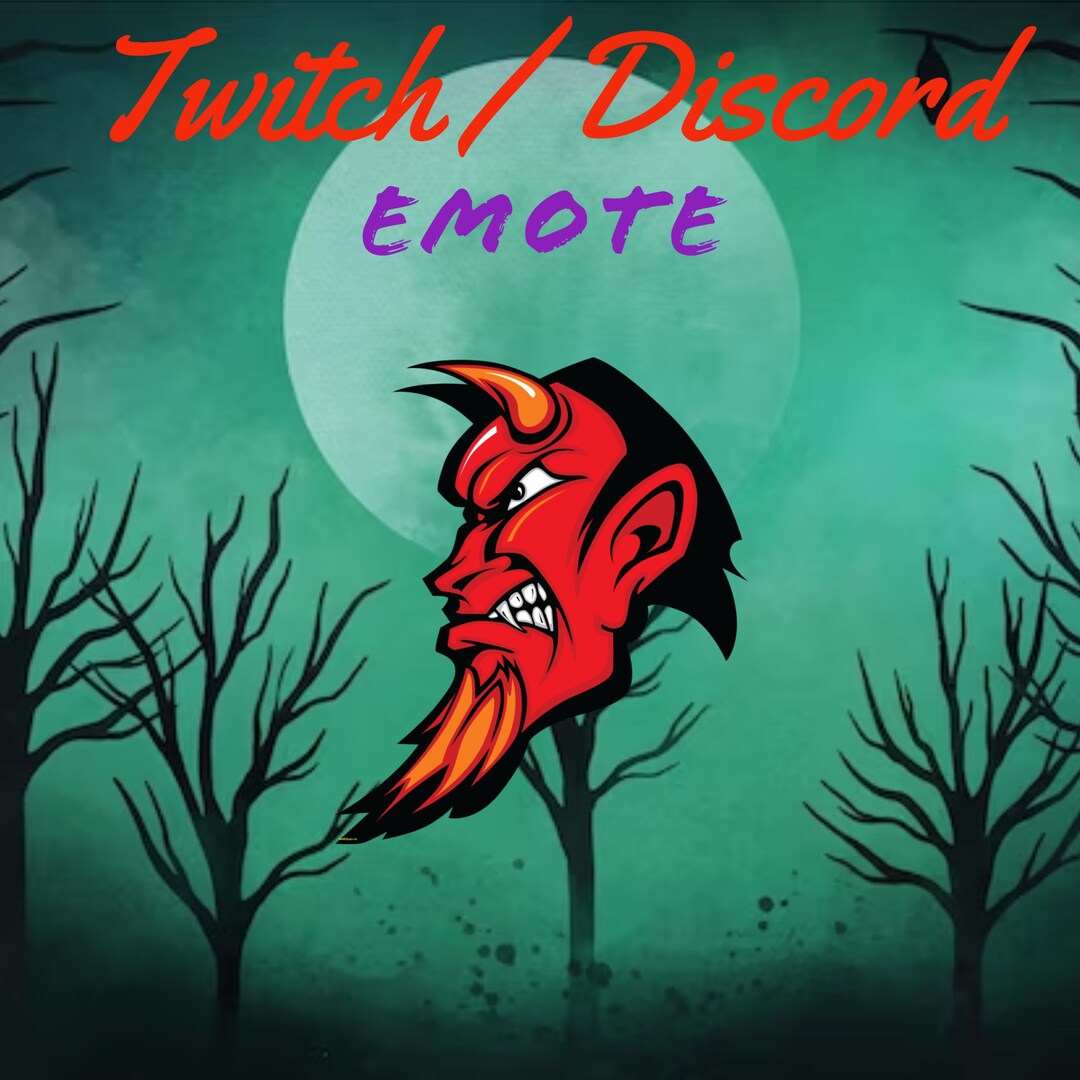 Devil Discord Emote Halloween Horror Overlay Streaming - Etsy