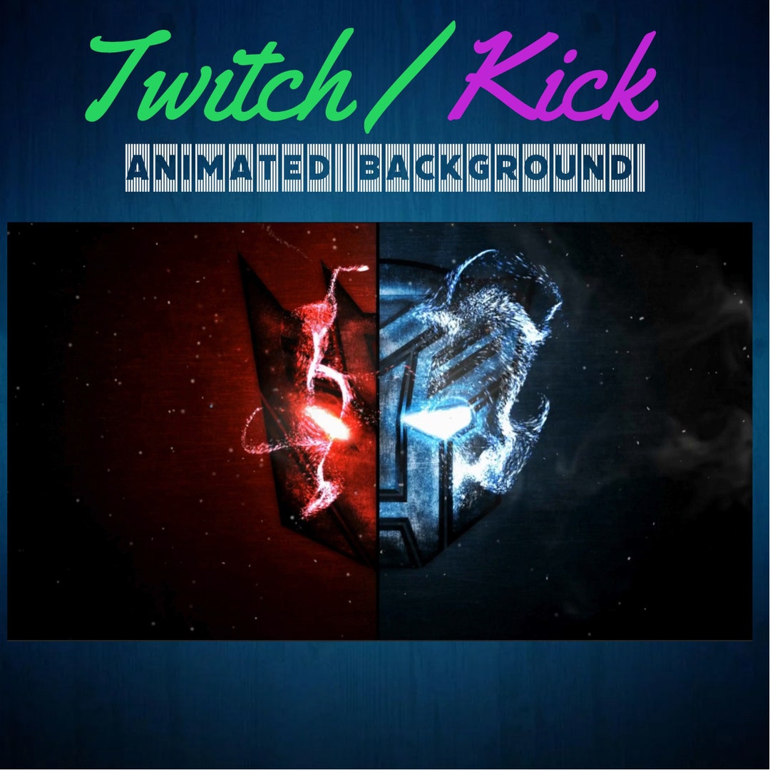 Transformers Twitch / Kick Animated Background Streaming Screens - Etsy