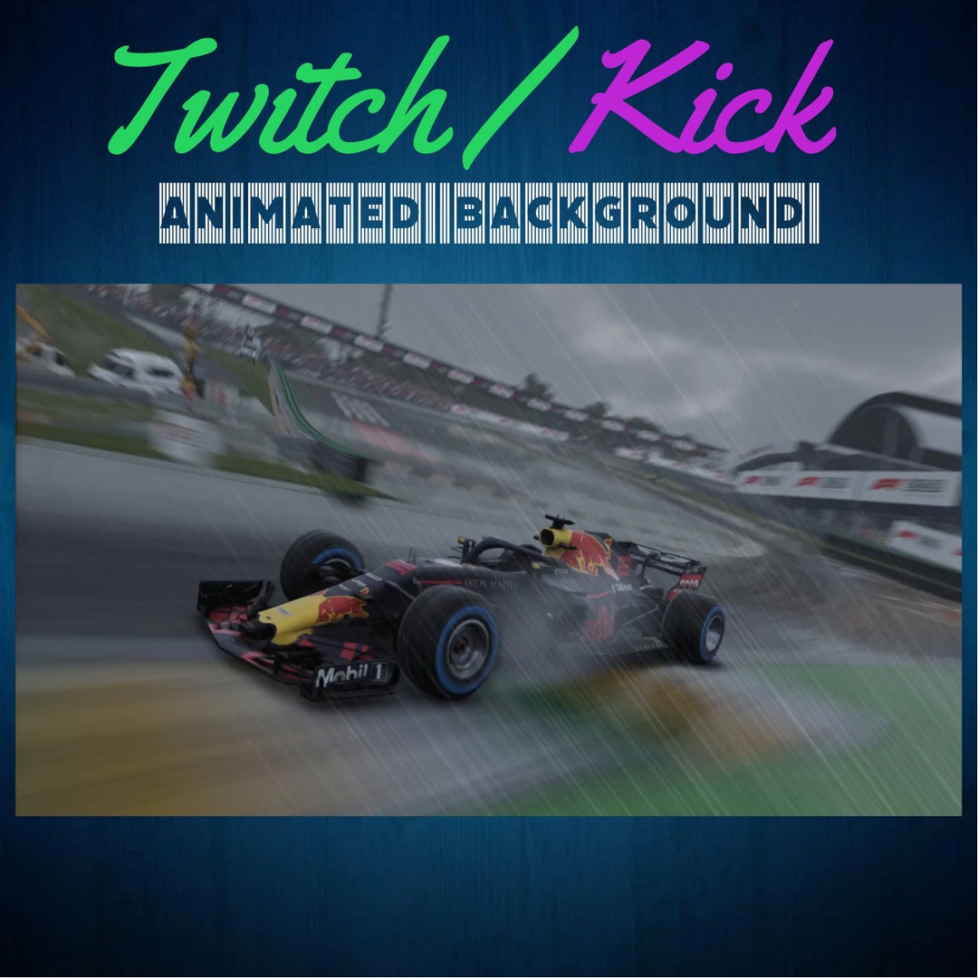Formula 1 Twitch / Kick Animated Background Streaming Screens - Etsy ...